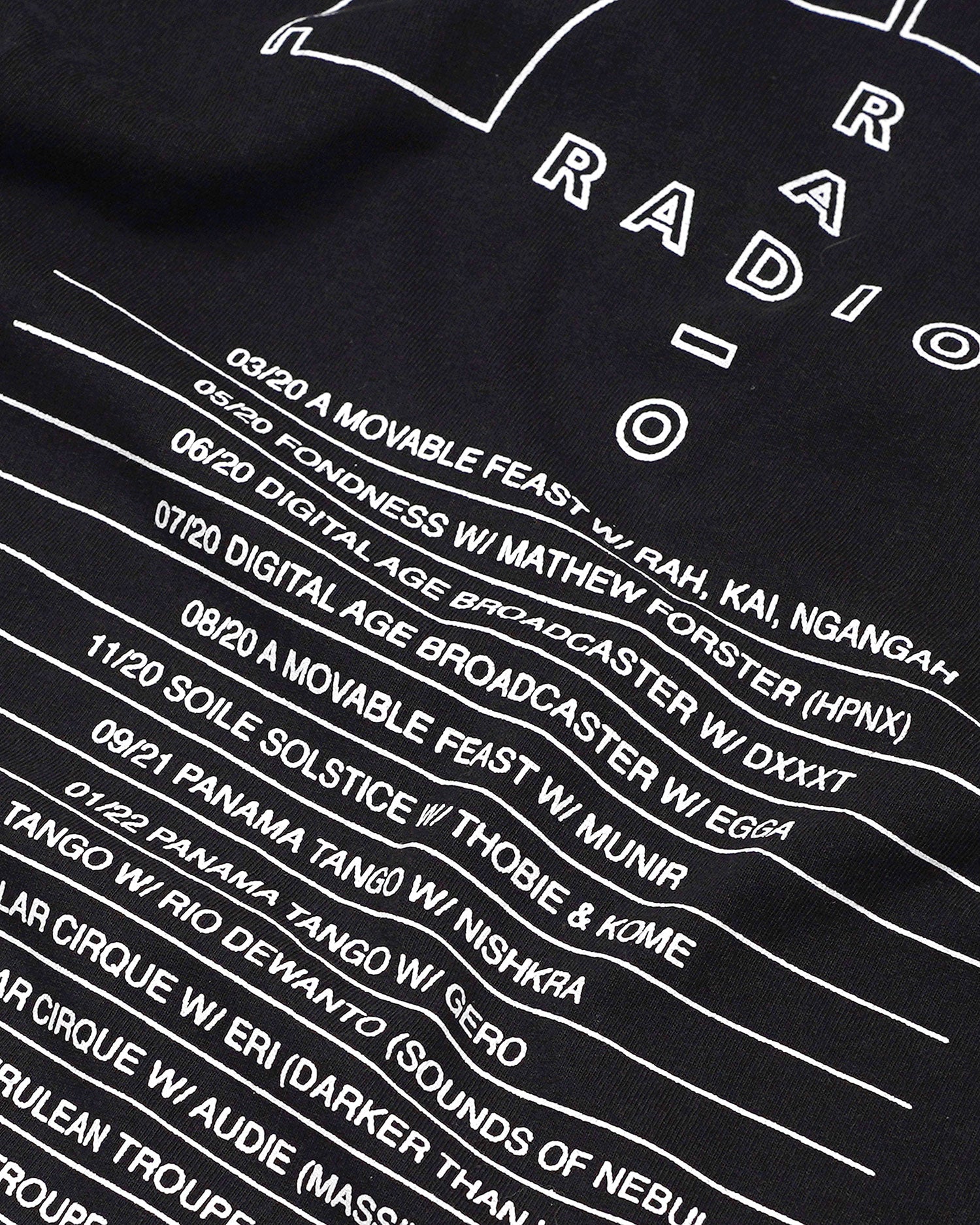 RADIO MERCH BLACK - SHORTSLEEVE T-SHIRT – M.A.N.K.I.N.D